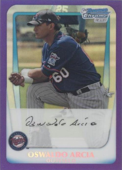 2011 Bowman - Chrome Prospects Oswaldo Arcia #BCP28 Purple Refractor ...