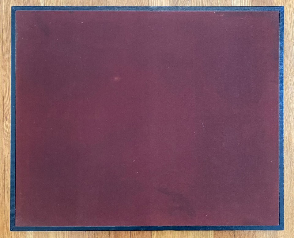 Vintage Large Backgammon Game Board Table. Wood Sewn Felt | eBay