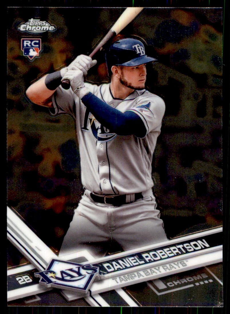 2017 TOPPS CHROME UPDATE SERIES DANIEL ROBERTSON RC TAMPA BAY RAYS # ...
