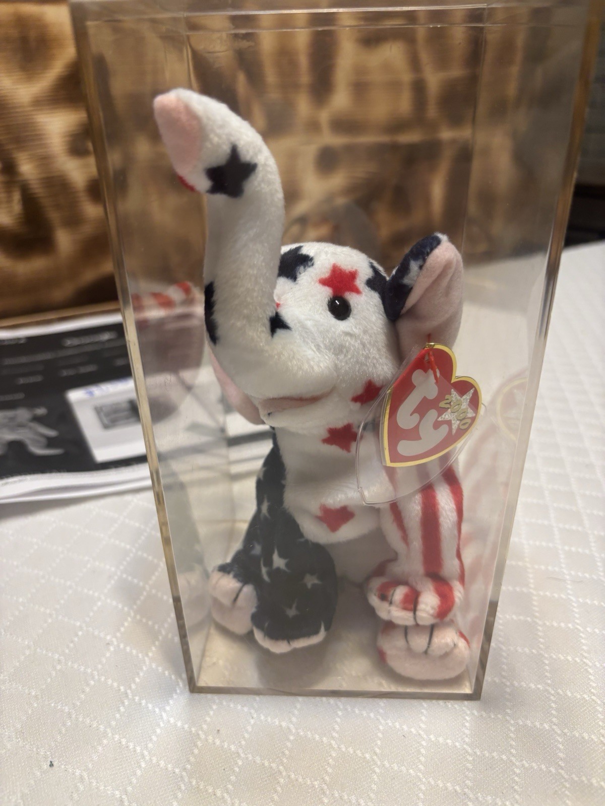 Ty Righty 2000 Political Elephant Stars Stripes 6 Beanie Baby MWMT | eBay