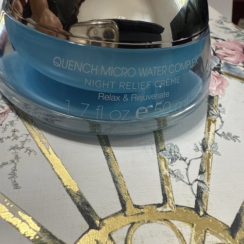 Quench Night Relief Creme Micro Water Complex Full Size Hydrating 1.7 ...