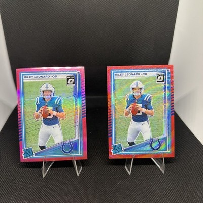Riley Leonard (RC) - 2 Card Lot - Donruss Rated Rookie Optic Preview ...