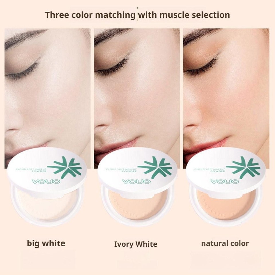 Flower Lure Long-lasting Powder Compact Oil Control Makeup Setting Dry ...