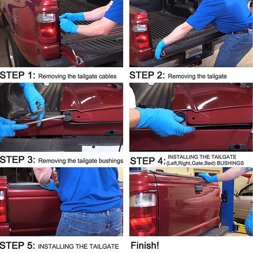 For 2003-08 Dodge Ram 1500 2500 Tailgate Hinge Plastic Repair Bushing ...