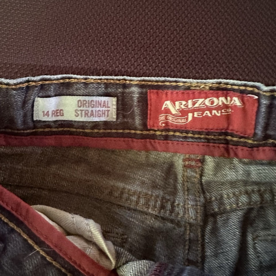Arizona Jean Co Boys Original Jeans Size 14 Regular Medium Wash | eBay
