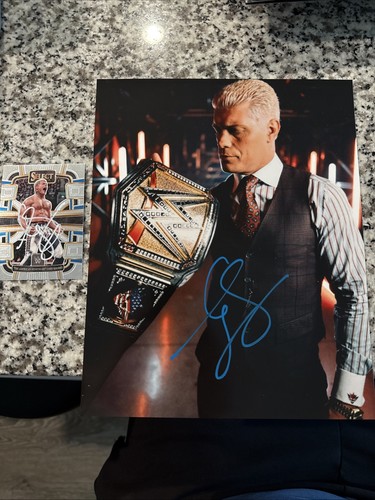 Cody Rhodes Signed Autographed WWE 8X10 Photo And Signed Card American ...