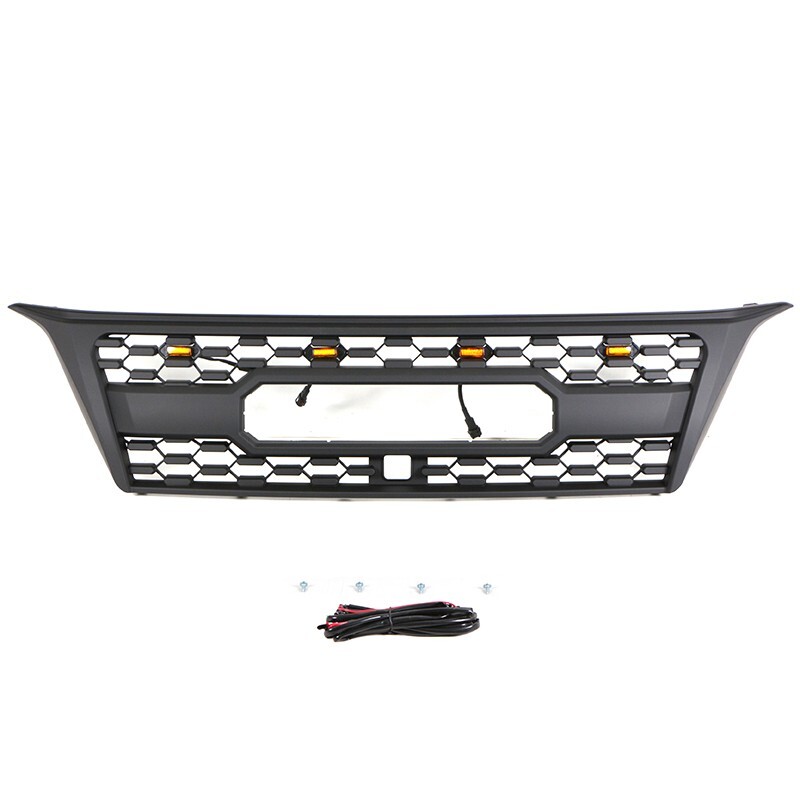 Matte Black Front Bumper Grille Grill W/LED Lights For Lexus GX460 470 ...