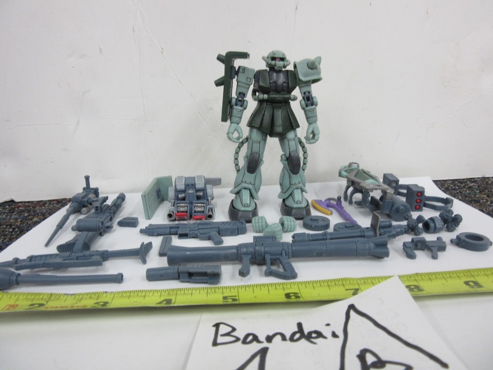 Bandai Gundam MS-06F Zaku Minelayer with accessories guns battle mech ...