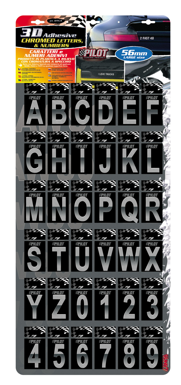 3D Letters - Display Of 180 Pieces - TYPE-5 Pilot | eBay Australia