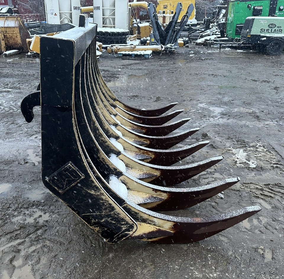 CAT 924/926/930/938 Root Rake, 106" Wide, 8 tines Fusion hook up | eBay