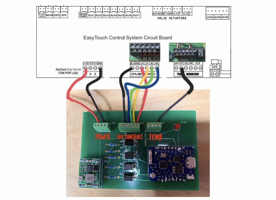Jandy (Alexa) Spa Switch Remote - Spa side Remote - 4 relays ...