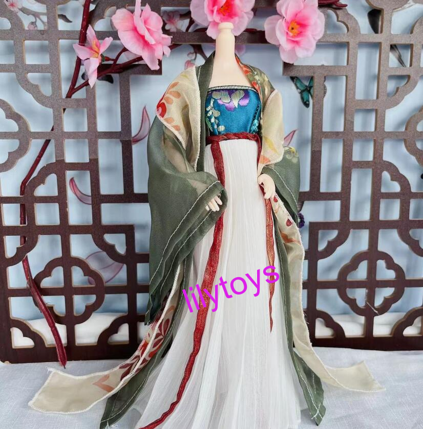 LilyToys 1/6 Retro Hanfu Dress Costume Set For 12" Female Action Figure ...