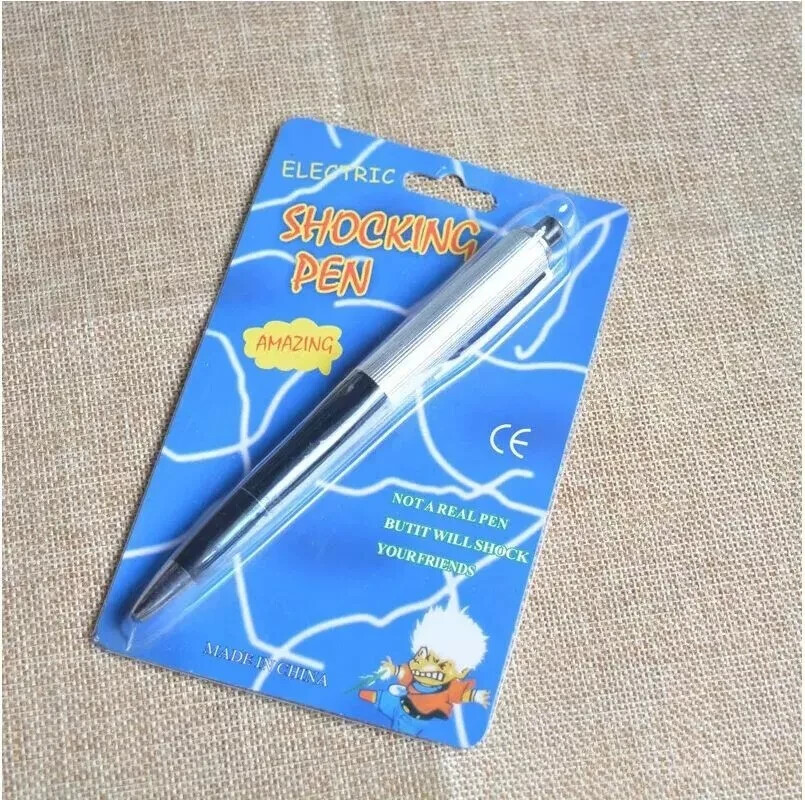 3 Pcs Electric Shock Pen Practical Joke Shocking Pen Prank Funny Trick ...