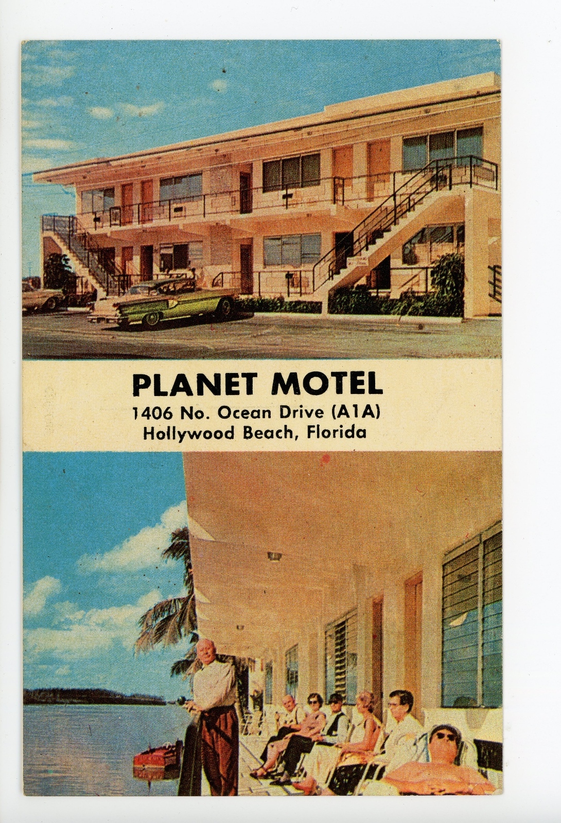 Planet Motel—Hollywood Beach FL Vintage OCEAN DRIVE Roadside 1960s | eBay