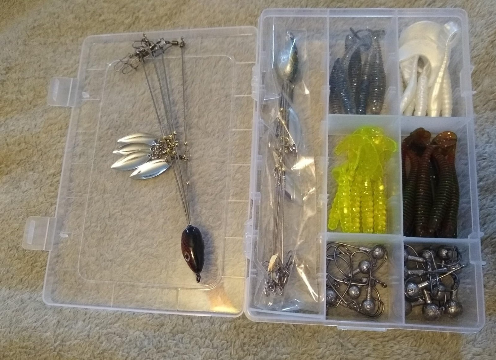 3 Pack Alabama Rig 5 Arms 4 Blades Umbrella Rig Fishing 21.5Cm Fish ...