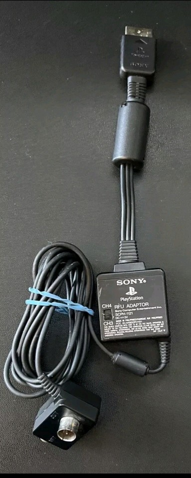 Official Sony PlayStation PS1 PS2 RF Adapter SCPH-1121 TV RFU Switch ...
