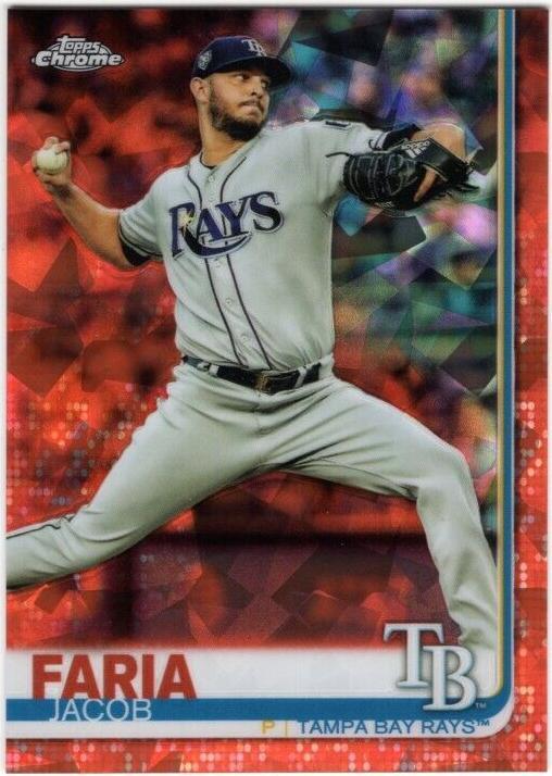 2019 Topps Chrome Sapphire Edition - Jacob Faria #656 Orange /25 for ...