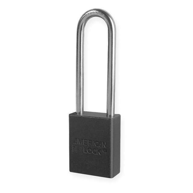 American Lock A1107BLK Lockout Padlock Aluminum 3" Shackle for sale ...