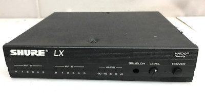 Shure LX4 170.305 MHz Marcad Diversity Headset/Microphone Receiver | eBay