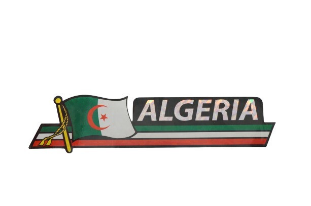 Algeria Bumper Sticker / Algeria Flag Sticker / "3 x 11 3/4" Bumper ...