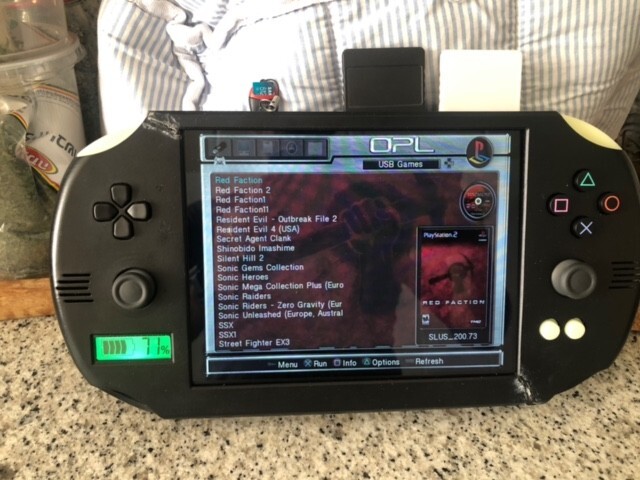 PS2 Portable Hand Custom Made portable game console play PSX PS2 ...