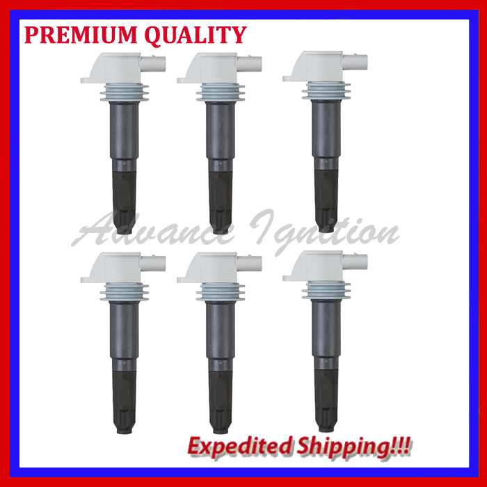 6PCS IGNITION COIL UF641 9A160210400 For PORSCHE BOXSTER CAYMAN 911 H6 ...