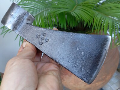 Antique Strong & Sharp Old Axe Wrought Carbon Steel Blacksmith Marks ...