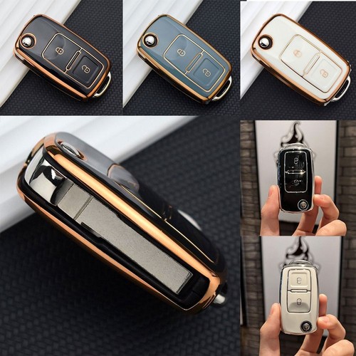 Car Key Case for VW/Volkswagen /MK4/Bora/Golf 4 5 6/Jetta/Passat/Polo ...