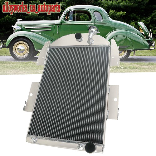 Aluminum 4 Row Radiator For 1935-1936 Chevy MASTER DELUXE TRUCK PICKUP ...