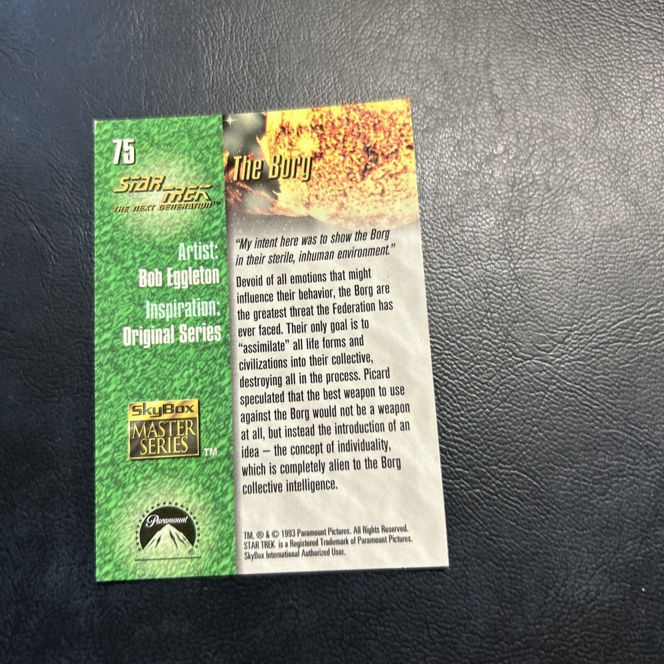 B6s Star Trek Next Generation Master Series 1993 #75 The Borg Bob ...