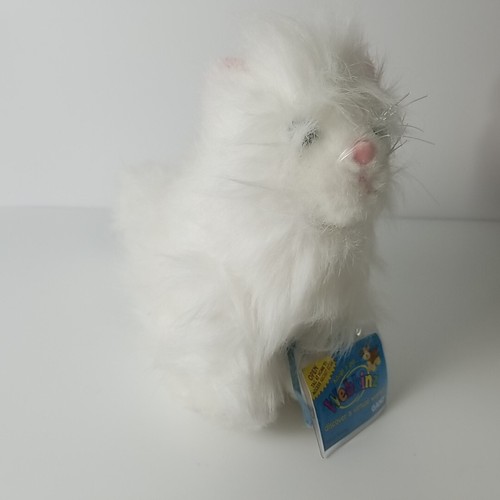 Webkinz White Persian Cat HM110 Ganz Plush Cat With Unused Code Retired ...