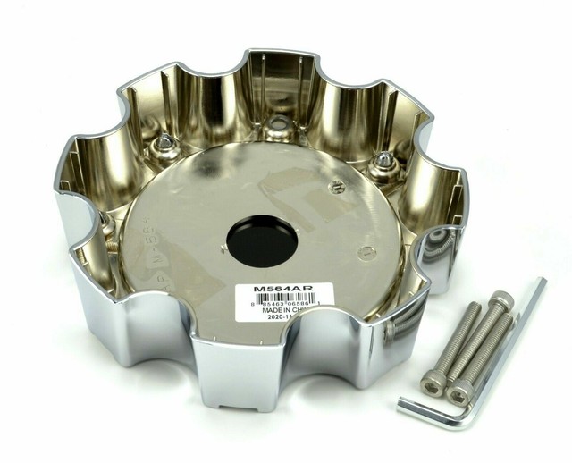 American Racing Chrome 8 Lug Wheel Hub Center Cap W/ Screws Ar708 ...