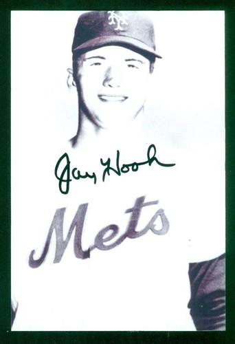#0778, 4" x 6" Photo Card, Signed-Autographed, Jay Hook, New York Mets ...