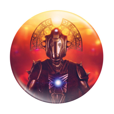 Doctor Who CyberMaster Button Badge 58mm (2.25") | eBay Australia