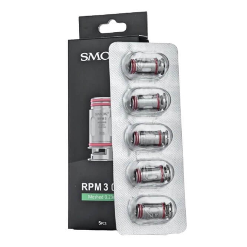 Smok RPM 3 Coils 0.15ohm & 0.23ohm Meshed Coil Pack Of 5x Replacement ...