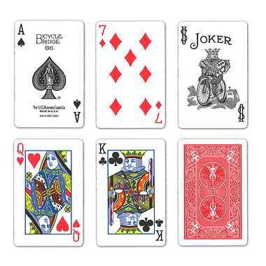 Bicycle Red Playing Cards, Standard Size, Classic Magic Deck, Used DD1 ...