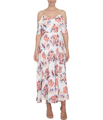 Abito A-Line Floreale Da Donna CeCe, Rosa, 10 | eBay