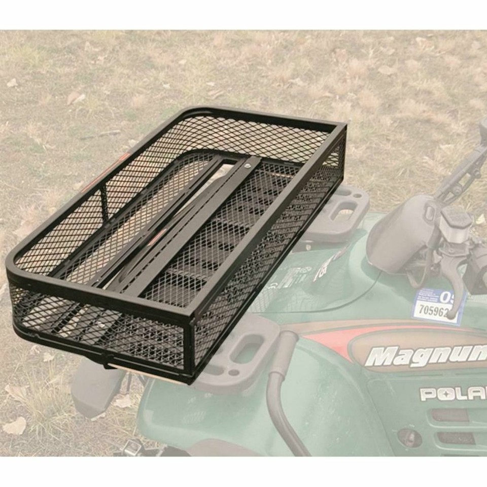 ATV Front Rear Rack Set Universal Drop Cargo Basket Storage Carrier ...