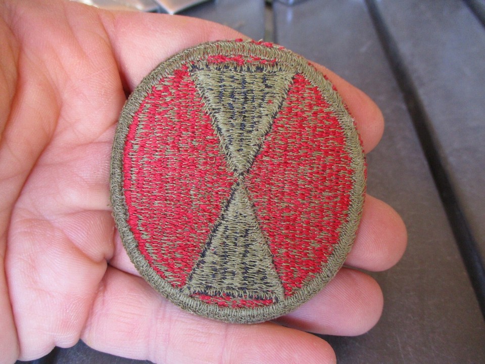 WWII Green Back 7th ID, 7th Infantry Division Greenback Patch | eBay