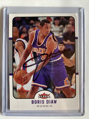 BORIS DIAW Autographed Signed Card NBA~ Fleer 2006 | eBay