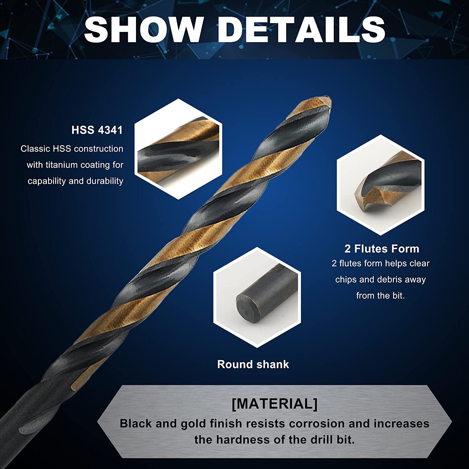 Number Size Drill Bit Set 60pcs Jobber Length Drill Bits Wire Gauge 1 number-size-drill-bit-set-60pcs-jobber-length-drill-bits-wire-gauge-1