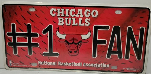 CHICAGO BULLS #1 FAN METAL LICENSE PLATE | eBay
