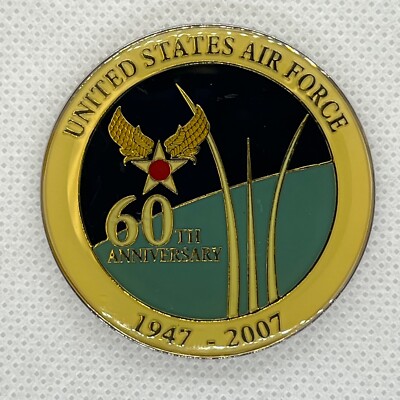 USAF Challenge Coin Air Force 60th Anniversary Misawa Air Base Japan ...
