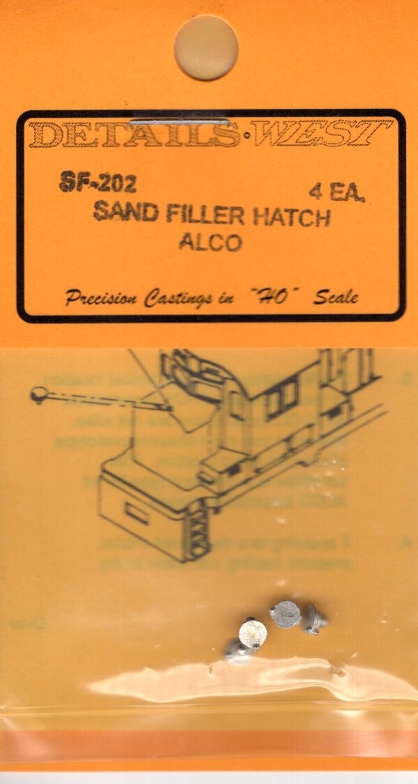 HO Scale Details West SF-202 Sand Filler Hatch Alco 4Ea. | eBay