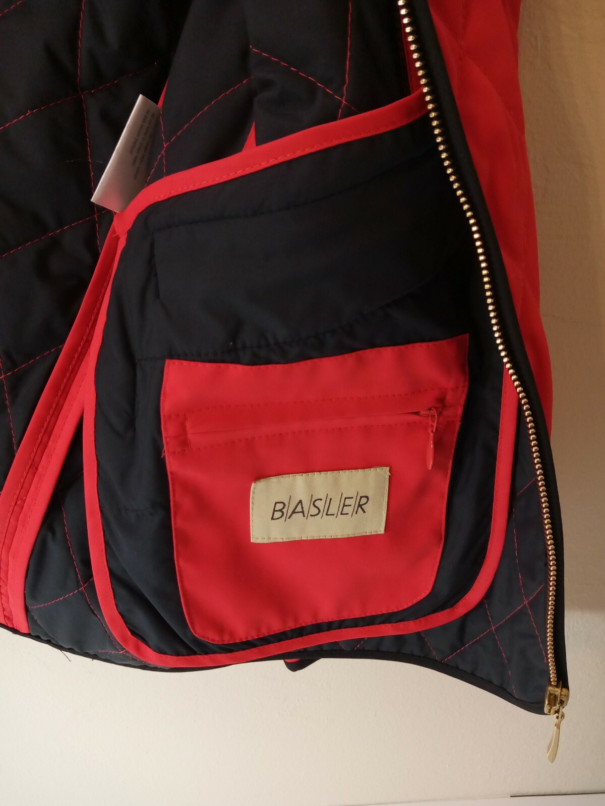 Women's Basler Red Quilted Jacket With Gold Accents | eBay