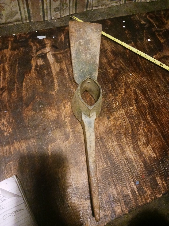 Vintage Mattock Pickaxe Head Primative Digging Tool 18" 5lbs. | eBay