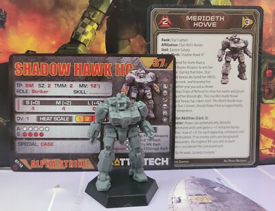 Battletech Shadow Hawk IIC Mech Clan Cavalry Star Miniature | eBay