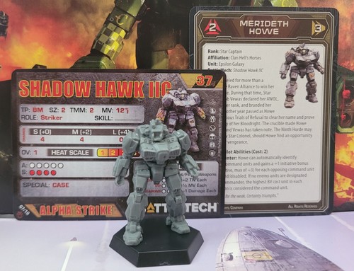 Battletech Shadow Hawk IIC Mech Clan Cavalry Star Miniature | eBay