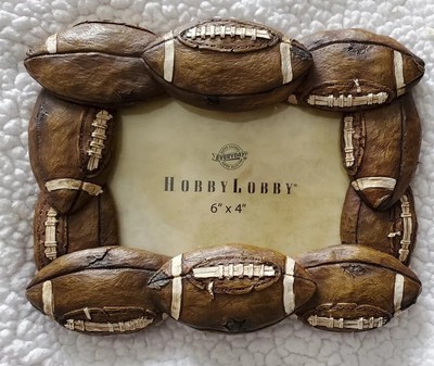 Hobby Lobby FOOTBALL Design Ceramic Frame For 4X6 Photo | eBay