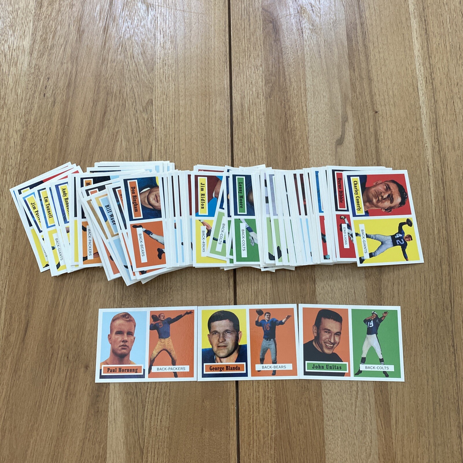 1957 Topps Football Archives 154 Card Complete Set Unitas uncollated | eBay